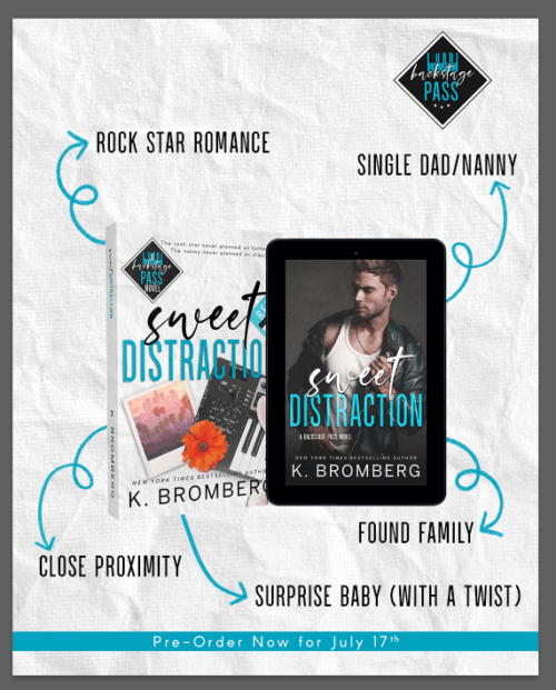 Sweet Distraction (Backstage Pass 3) by K. Bromberg-review tourThe Reading Cafe